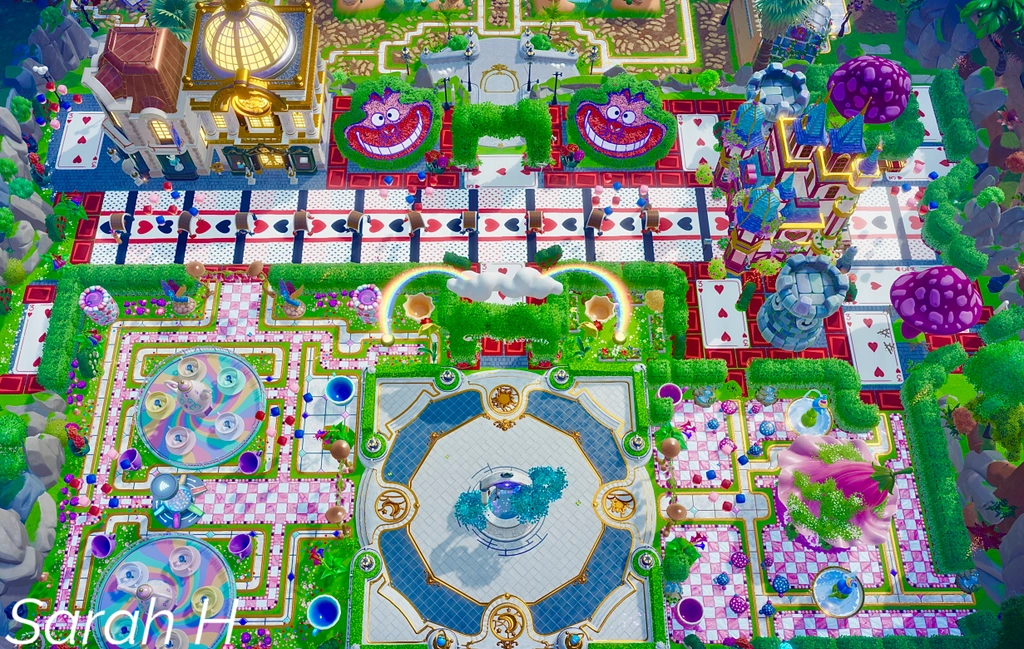 Alice in Wonderland Plaza Build by Sarah H. | Dreamers Portal